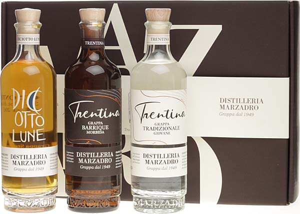Marzadro Collezione Grappe 3 x 0,2 Liter bei uns