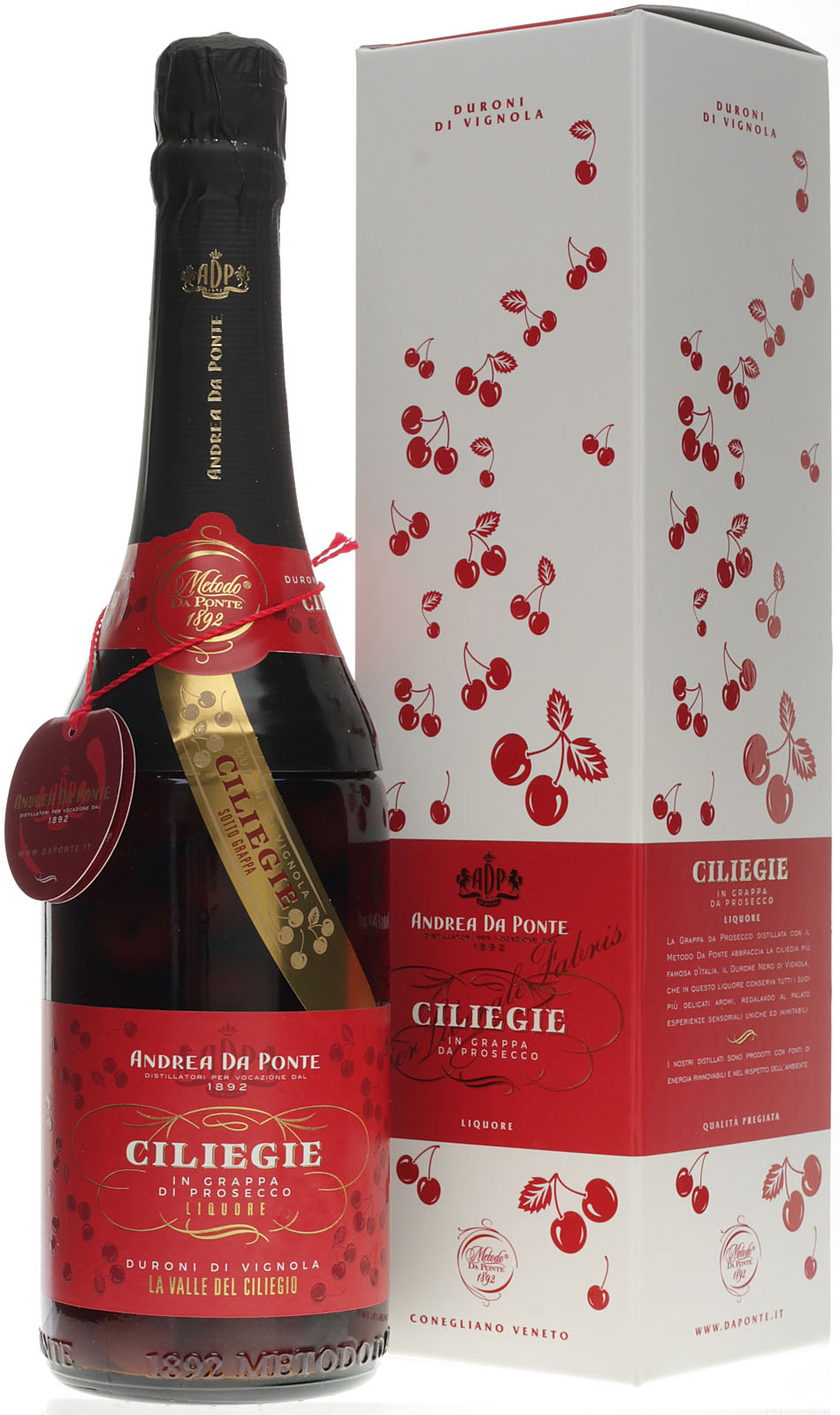 Andrea da Ponte Ciliegie in Grappa di Prosecco 600ml