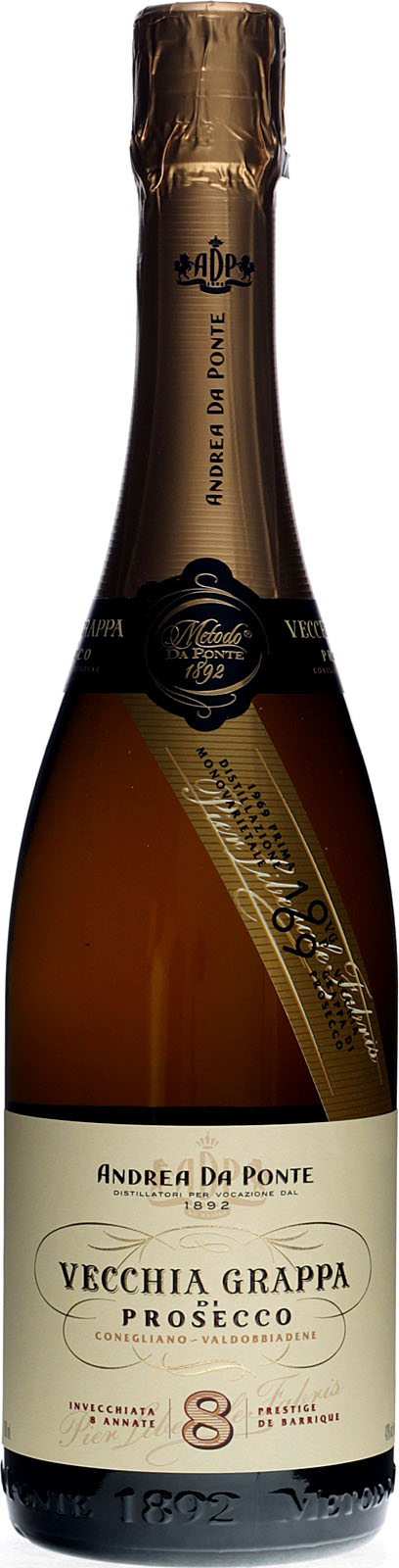 Andrea da Ponte Vecchia 8 Grappa di Prosecco 700ml 42%