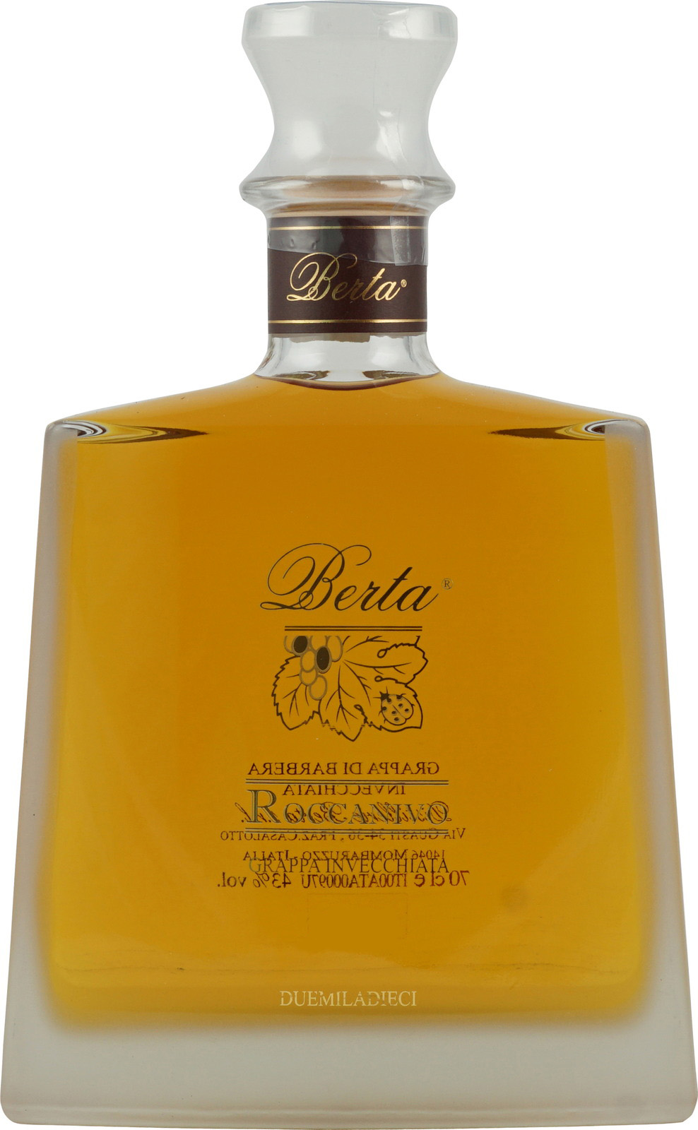 Berta Grappa Roccanivo in Holzkiste 700ml 43%