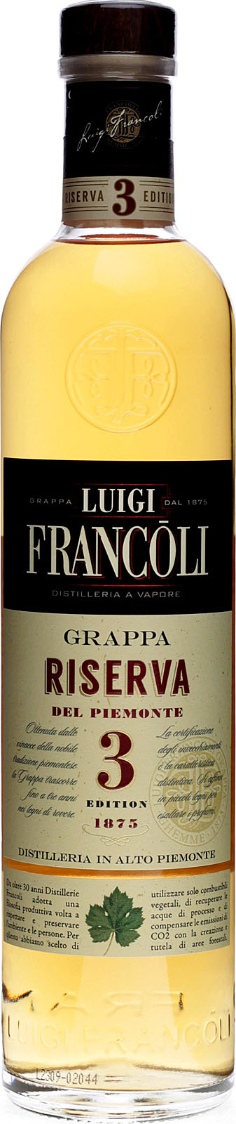 Francoli Grappa Riserva 3 Jahre - 3 Anni Grappa Piemont