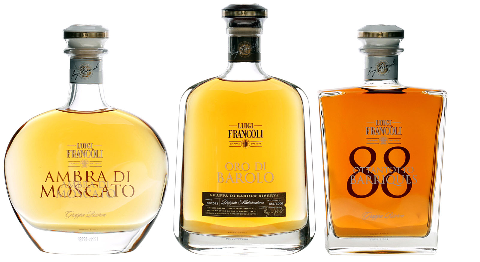 Francoli Grappa Trilogy Premium Set hier bei uns kaufen