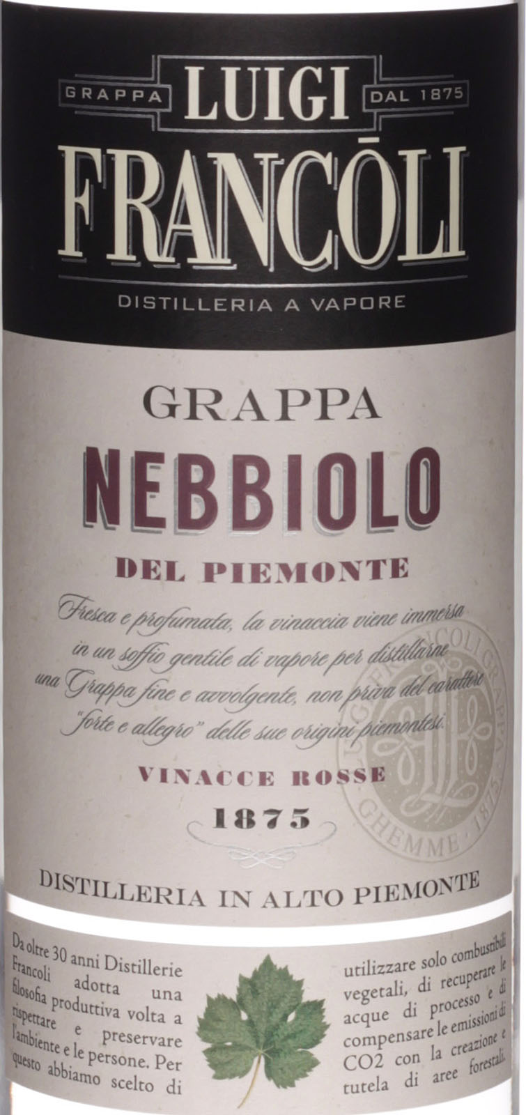 Francoli Grappa di Nebbiolo 700ml günstig im Shop