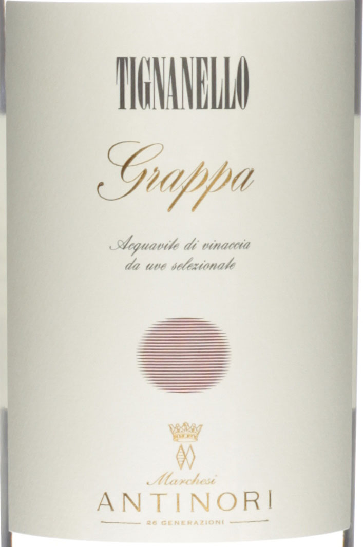 Grappa Tignanello in GP von Antinori mit 0,5 Litern