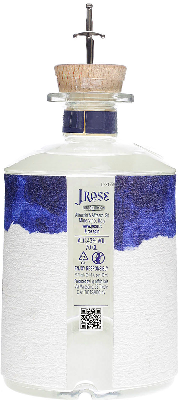 J. Rose London Dry Gin 0,7 Liter 43 % Vol. im Shop JR03