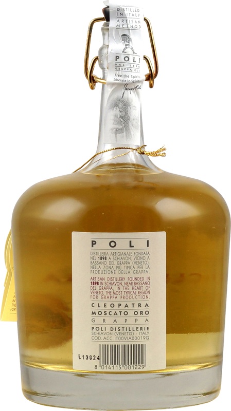Jacopo Poli Grappa Cleopatra Moscato Oro 700ml 40%