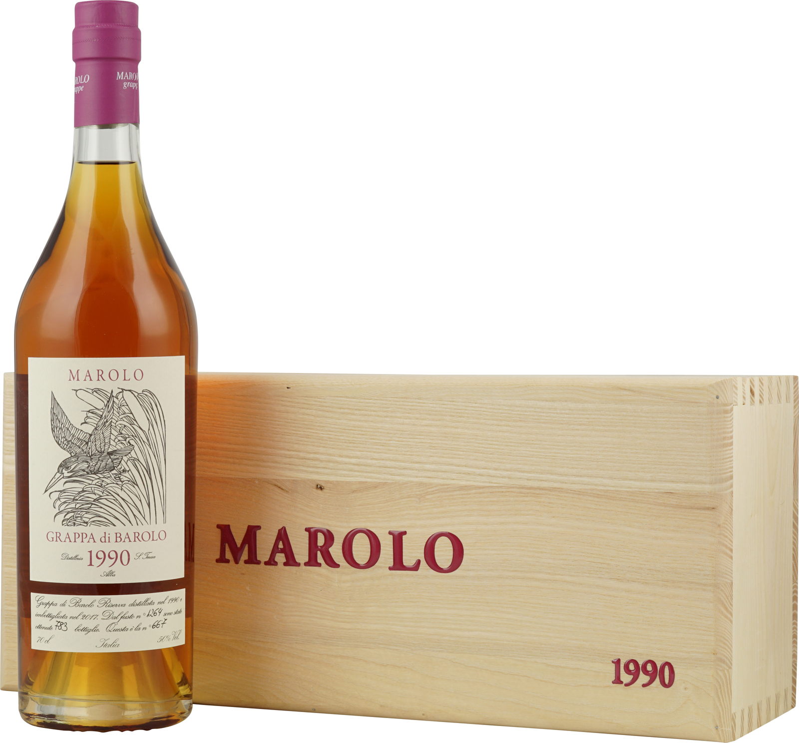Marolo Grappa di Barolo Jahrgang 1990 Exzellenter Grapp