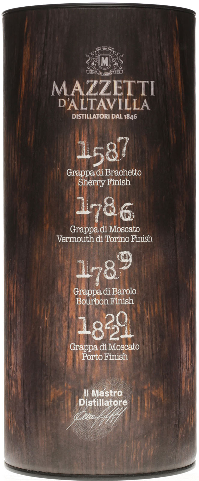 Mazzetti d´Altavilla 1820 - 1821 Grappa Moscato Port