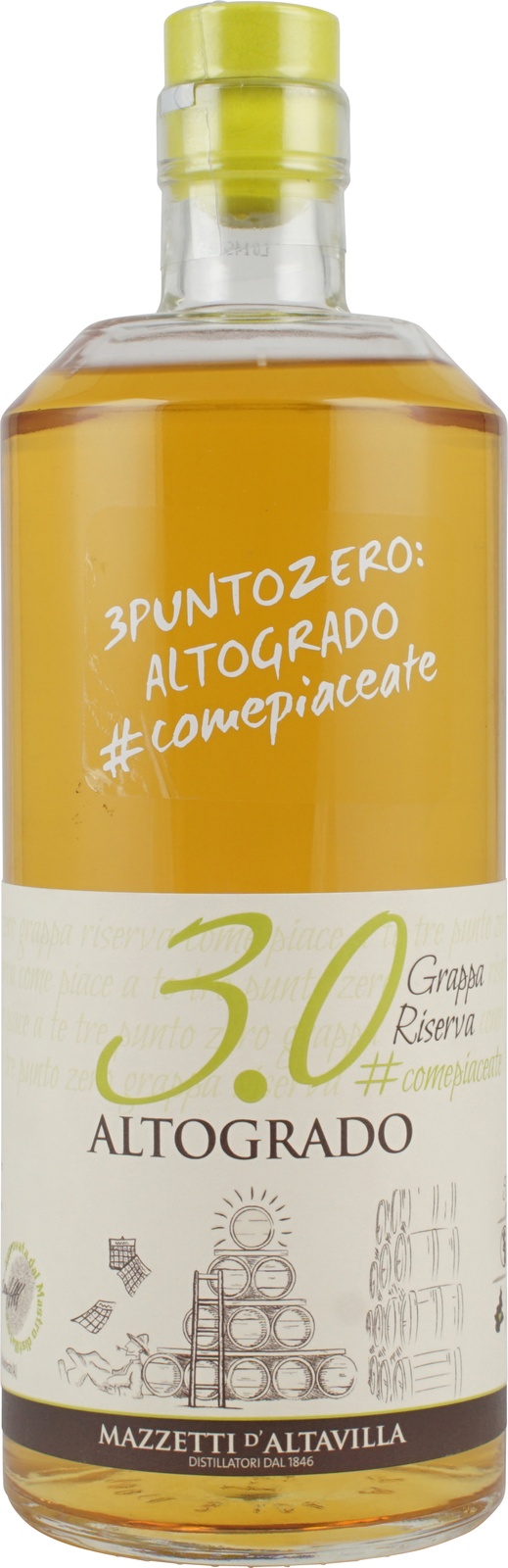 Mazzetti d Altavita Grappa Altogrado Riserva 51,4 % Vol