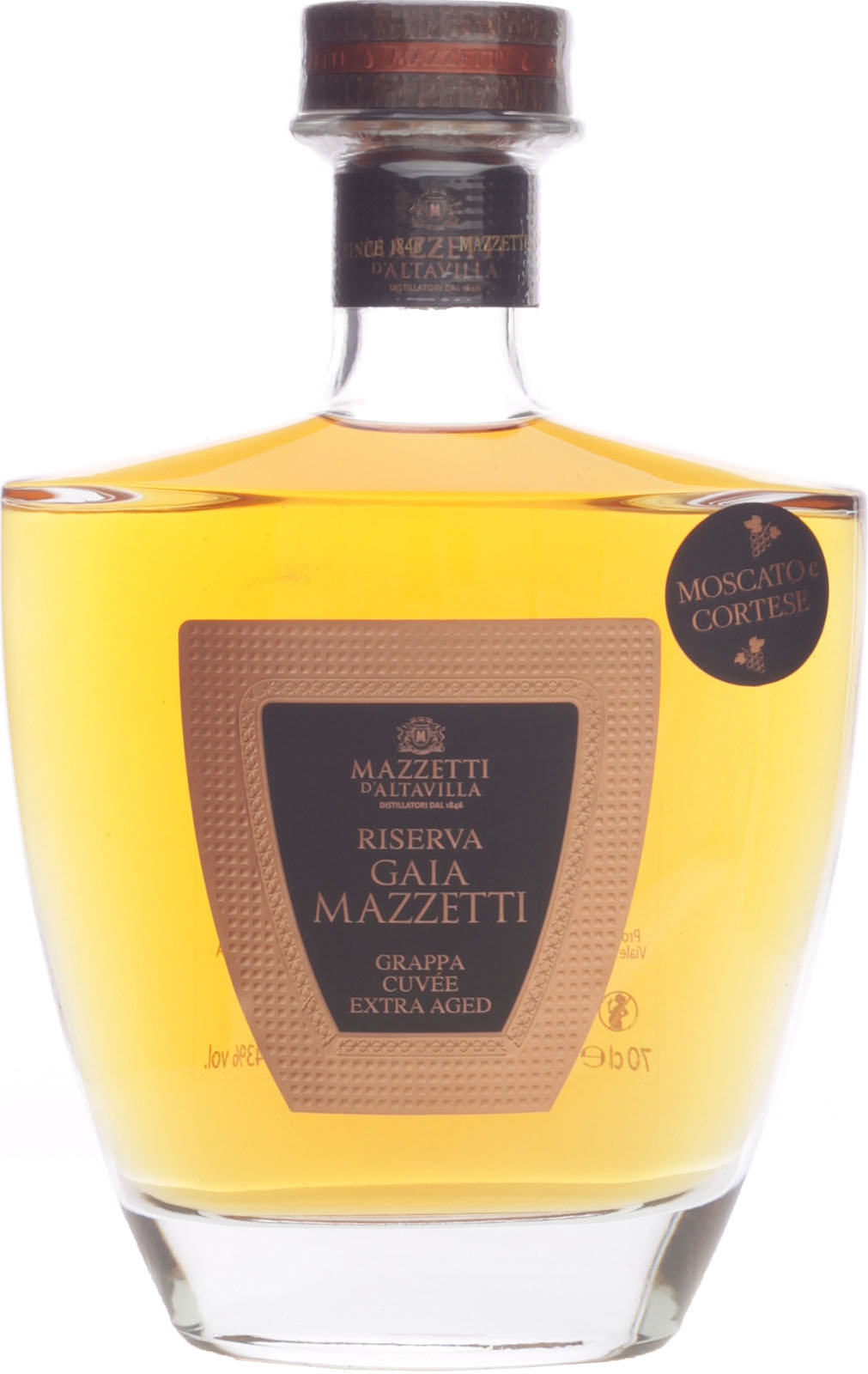 Mazzetti dAltavilla Grappa Reserva Gaia in Holzkassette