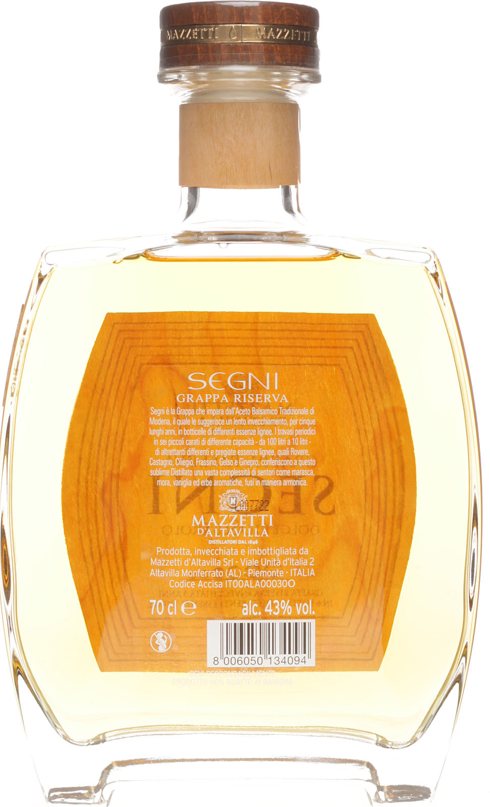 Mazzetti dAltavilla Segni – Grappa di Tradizione