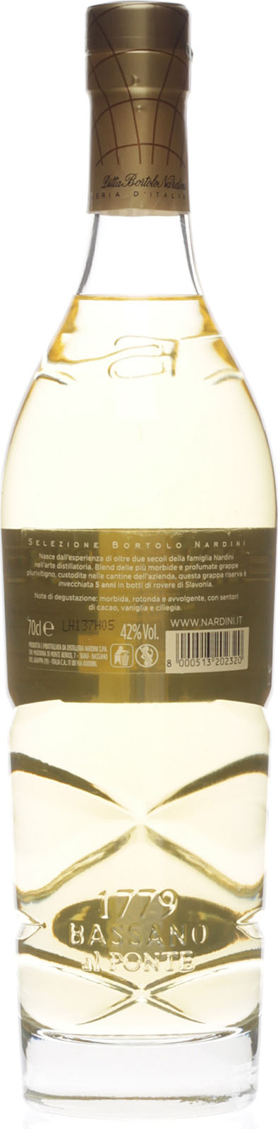 Nardini Grappa Riserva 5 Anni 0,7 Liter im shop kaufen.