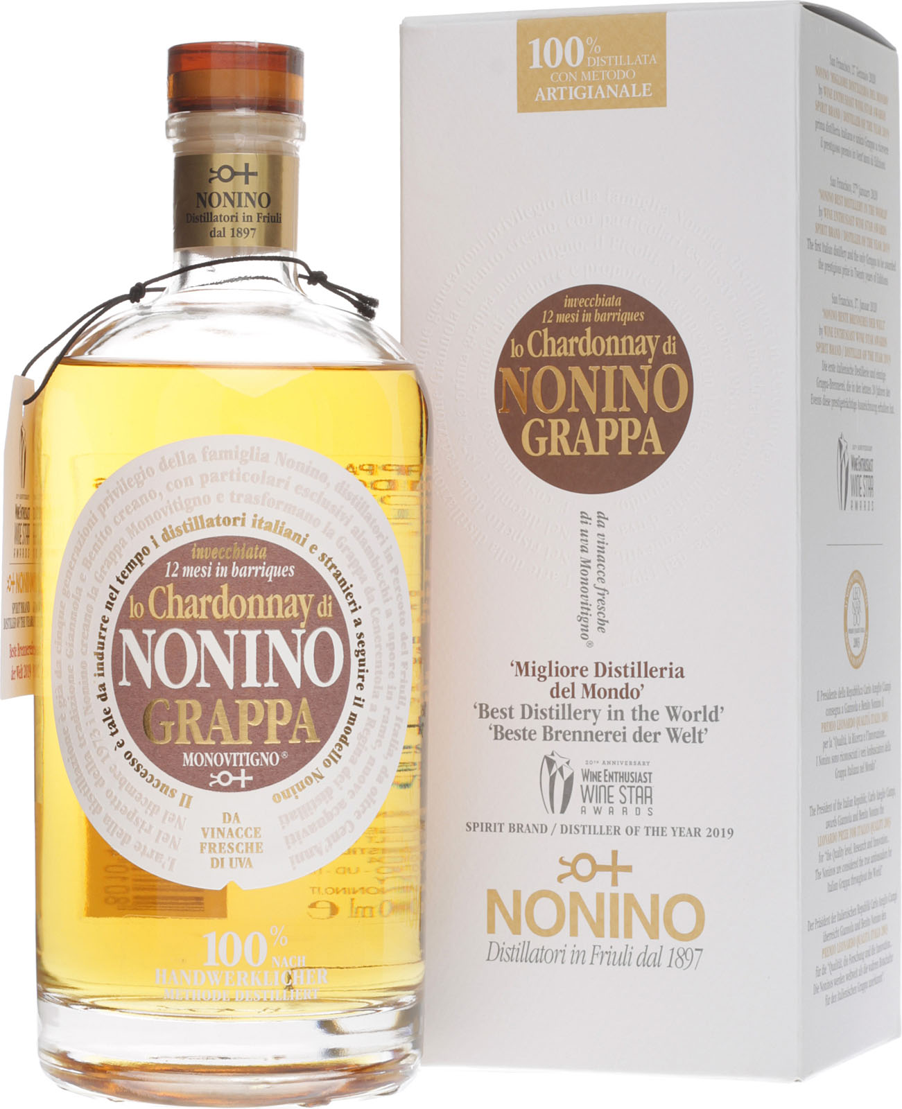 Nonino Grappa Chardonnay di Nonino 700ml 41%