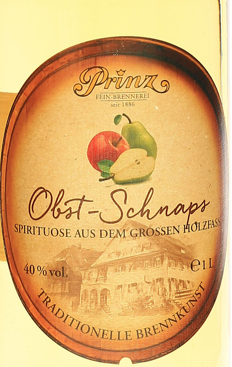 Prinz Obstschnaps Holzfass Reifung - Obstler kaufen