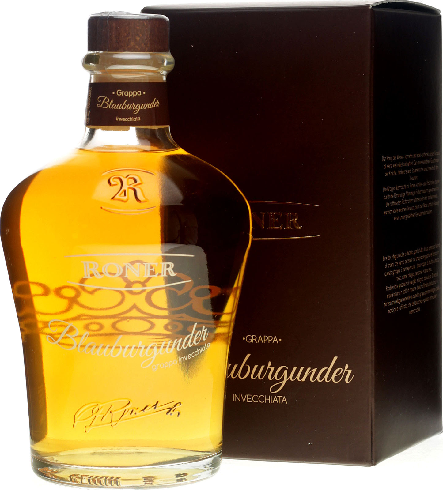 Roner Grappa Blauburgunder 0,7 Liter 40 % Vol.