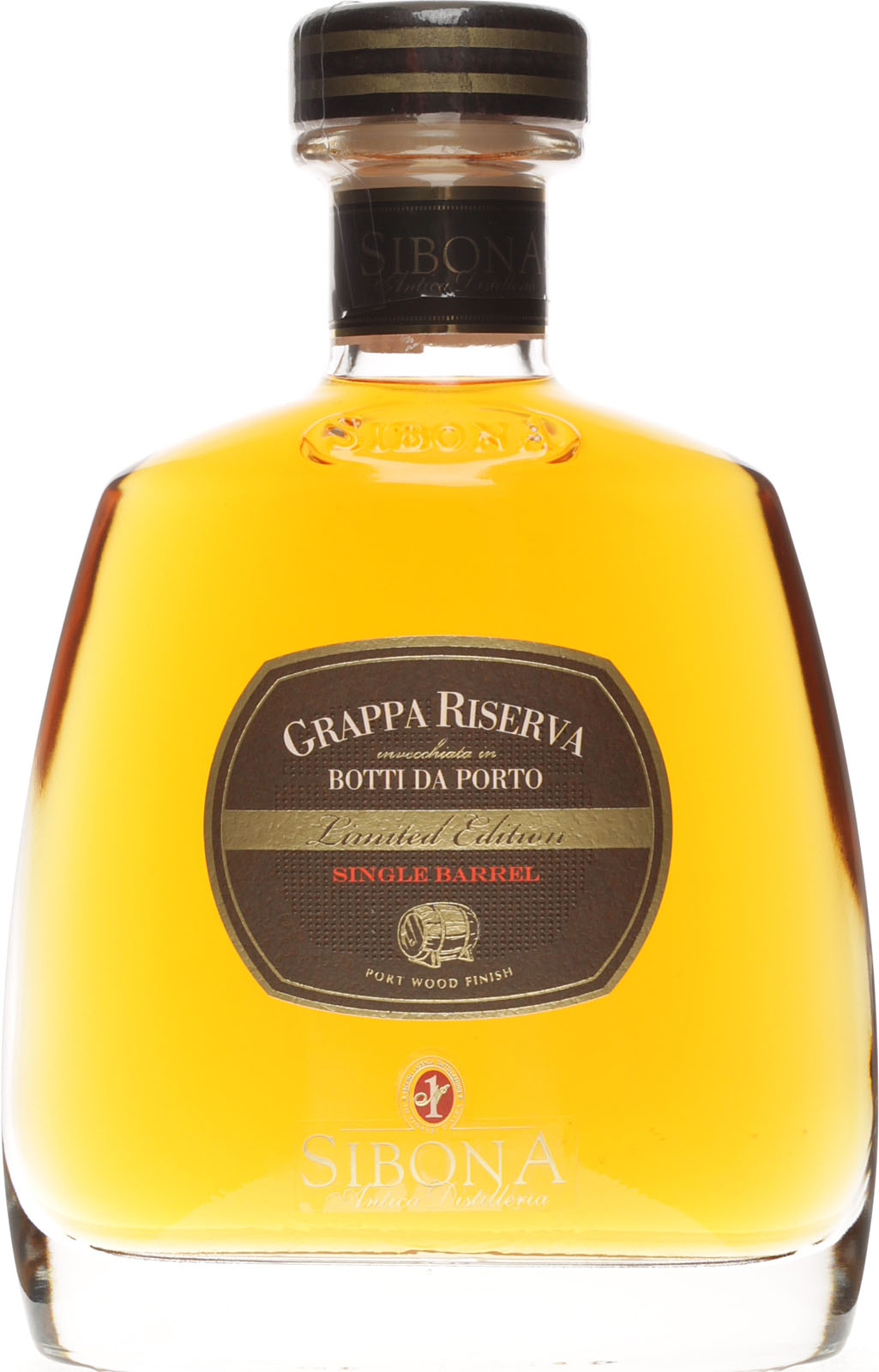 Sibona Grappa Botti da Porto Single Barrel mit 700 ml