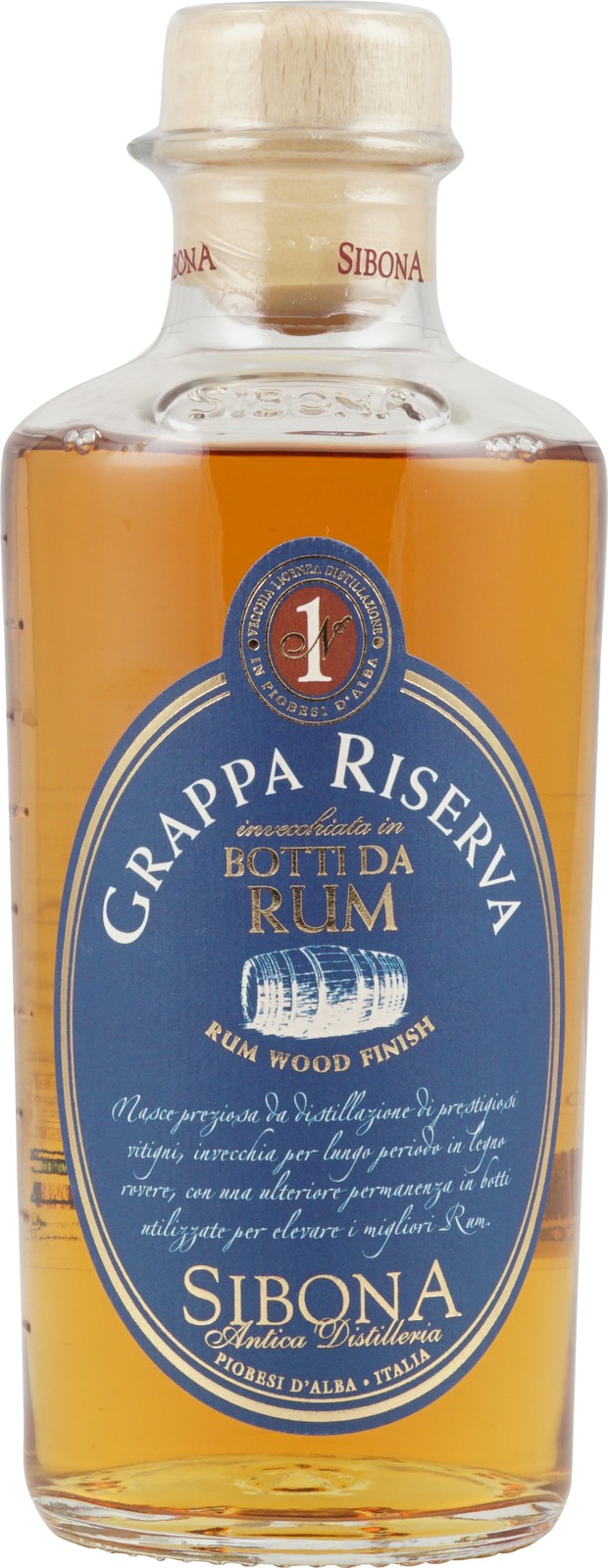 Sibona Grappa Botti da Rum mit 44 % Vol. aus dem Rum Ca