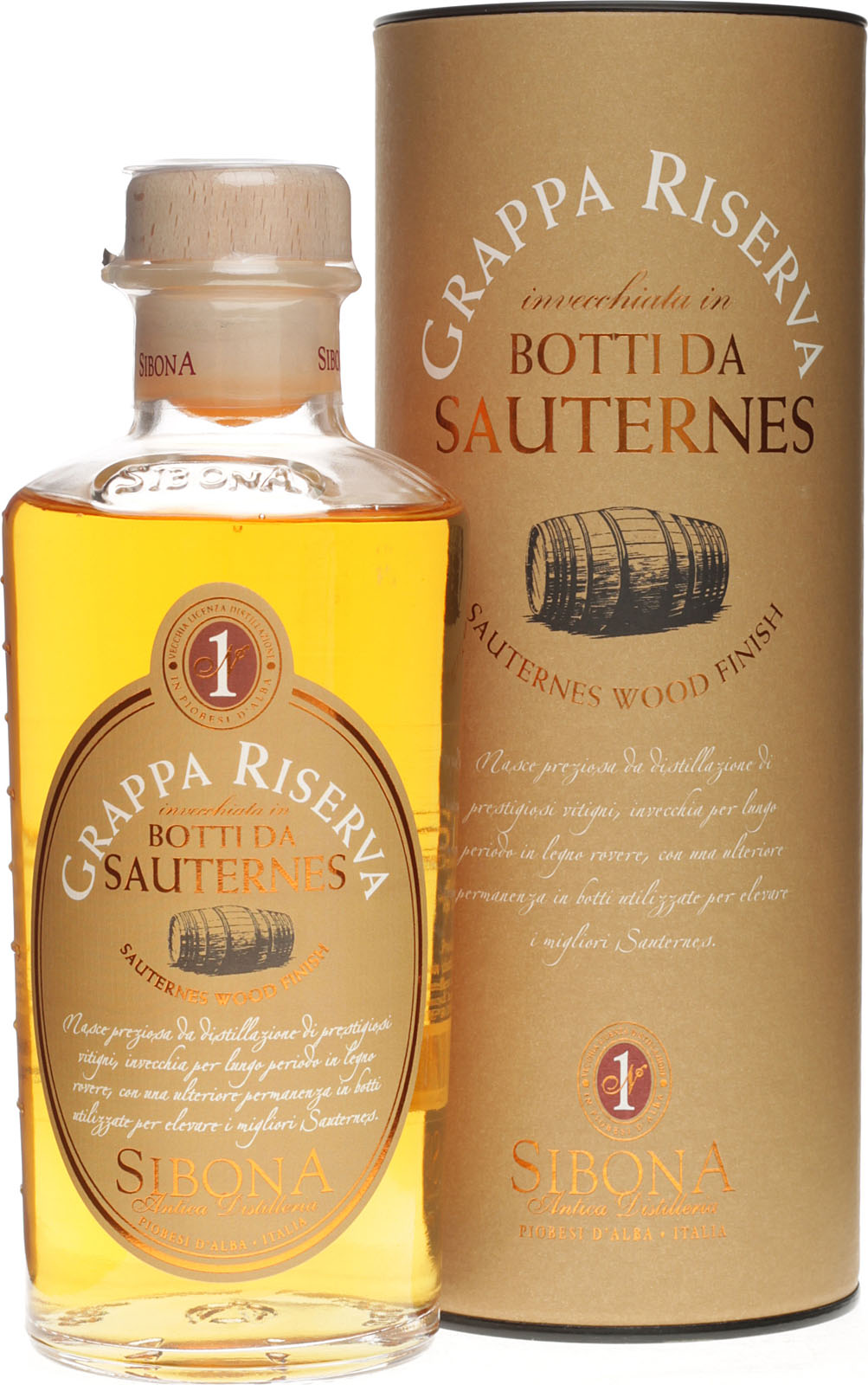 Sibona Grappa Botti da Sauternes, Grappa Premium