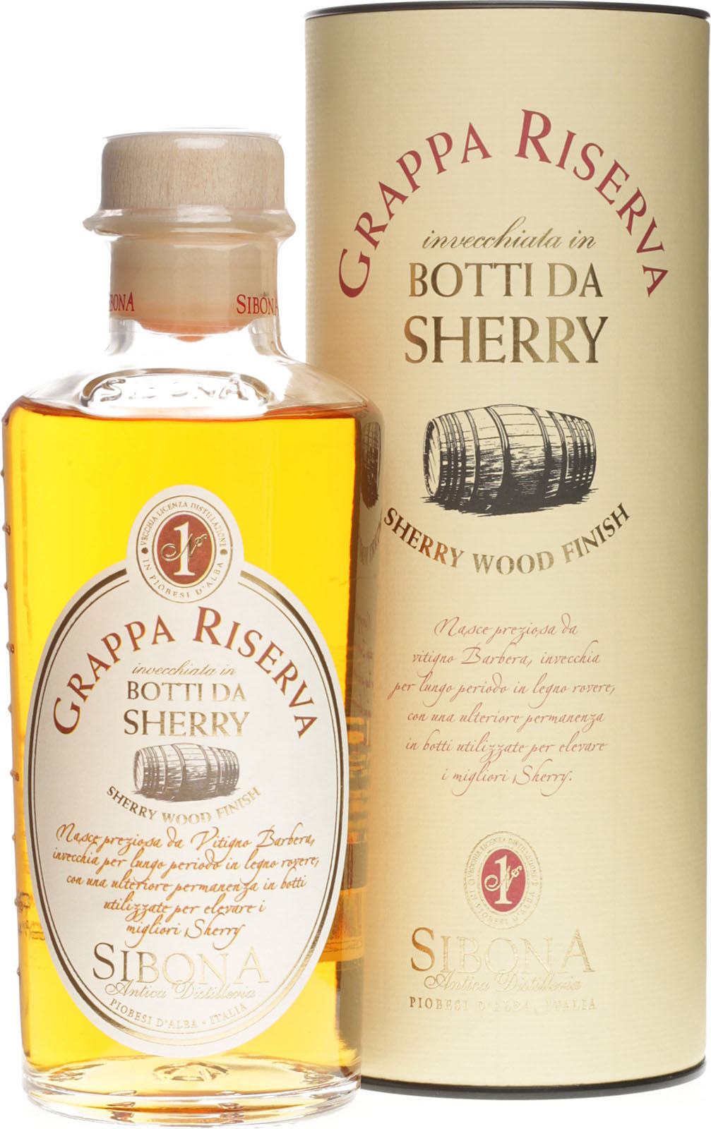 Sibona Grappa Botti da Sherry 500ml 44%