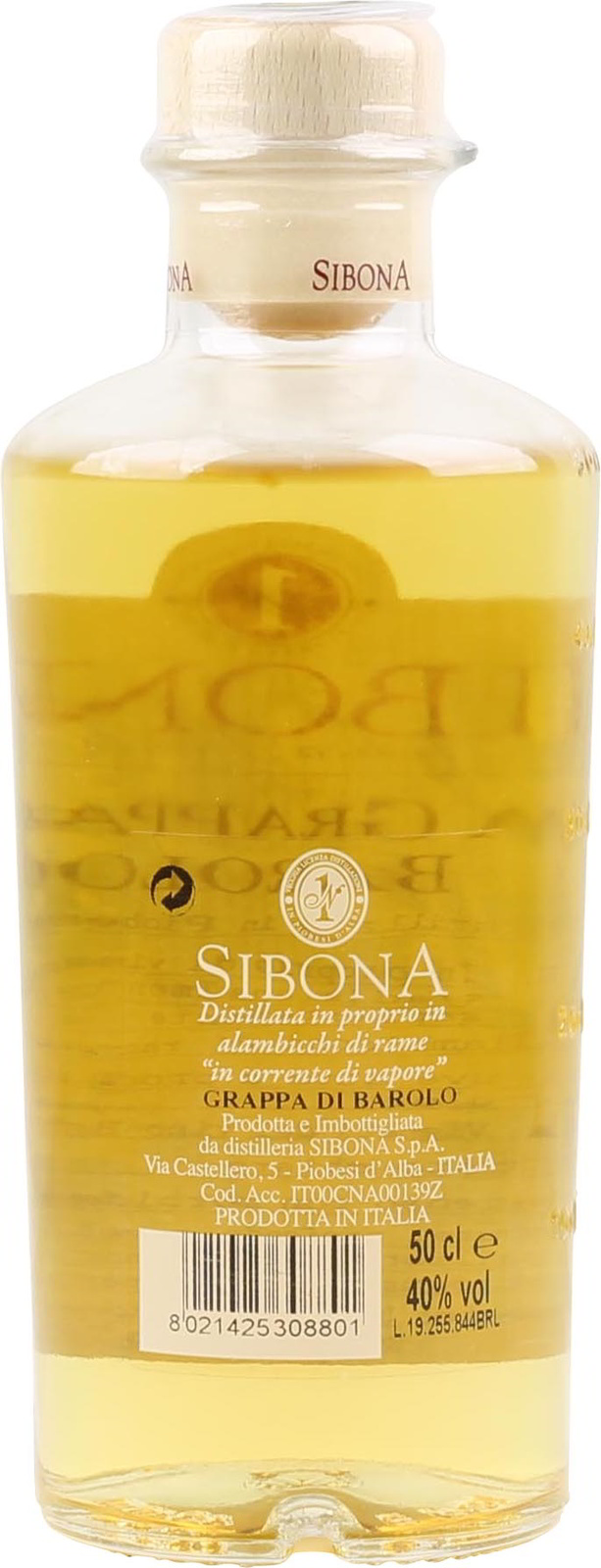 Kaufen Sie den Sibona Grappa di Barolo 0,5 Liter hier g